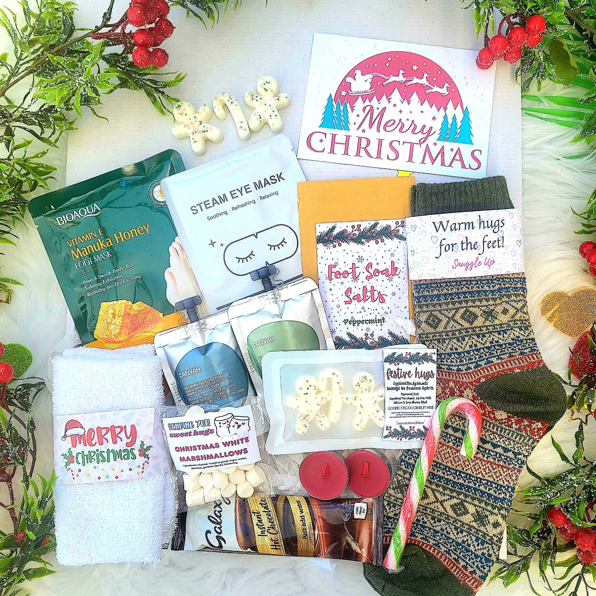 Cosy Christmas Hamper | Christmas Spa Gift Box for Her – SHARE A SMILE ...